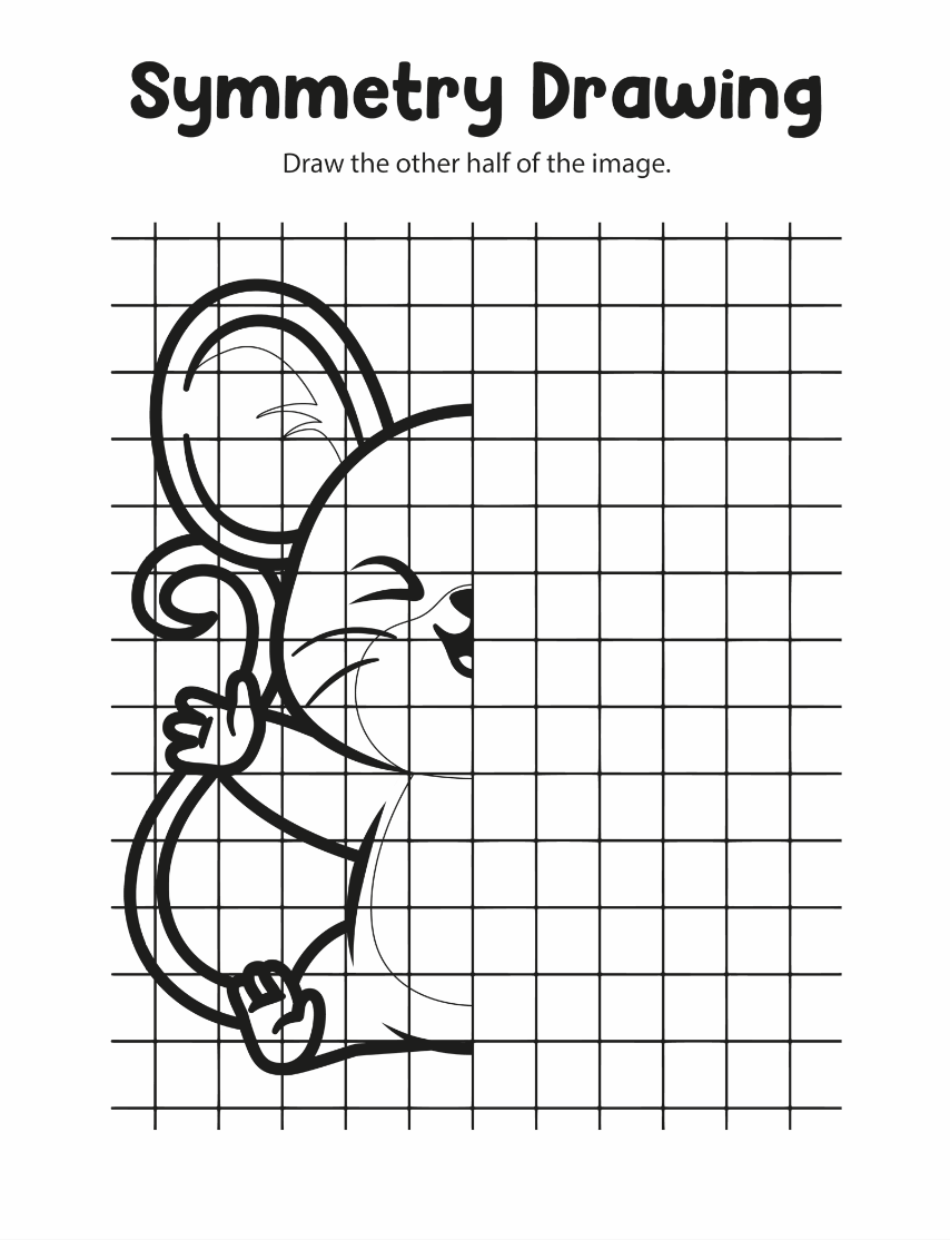 Animal Symmetry Drawing - Nannies and Mommies